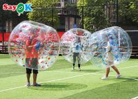 China Clear Inflatable Body Bubble Ball 0.8mm-1.0mm PVC/TPU for Team Building Sports Games for sale