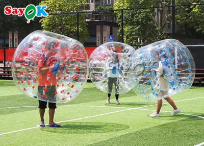 China Clear Inflatable Body Bubble Ball 0.8mm-1.0mm PVC/TPU for Team Building Sports Games for sale