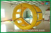 China Customized Yellow Rolling Inflatable Water Toy 0.9mm PVC Tarpaulin for Water Park for sale