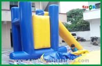 China Commercial Inflatable Water Bouncer Slide 0.9mm PVC Tarpaulin Custom Size for sale