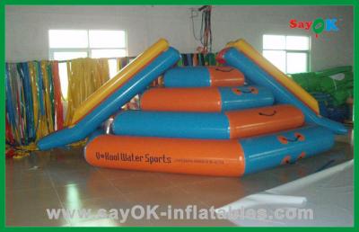 China Custom Inflatable Water Park Slide 0.9mm PVC Tarpaulin Commercial Grade 2 Year Warranty for sale