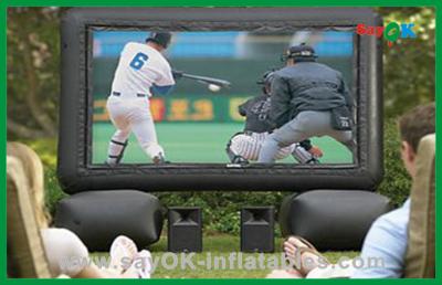 China Oxford Cloth Inflatable Movie Screen 4m x 3m with CE Blower Customizable for sale