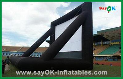 China Large Inflatable Movie Screen 4m x 3m Outdoor Advertising TV Screen with Blower for sale