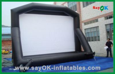 China Customizable Black Inflatable Movie Screen 6x4m with CE Blower for Outdoor Events for sale