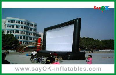 China Sayok Inflatable Outdoor Movie Screen 4m x 3m Oxford Cloth Portable Blow Up Projector Screen for sale