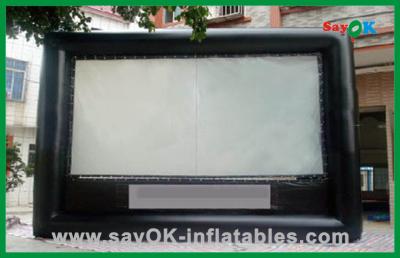 China Inflatable Theater Screen 4m x 3m PVC Movie Screen with Blower Customizable for sale
