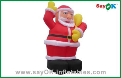 China Inflatable Christmas Santa Decoration 5m Custom Size for Party Holiday Display for sale