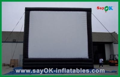 China Backyard Inflatable Movie Screen with UL Blower 110V 120V Oxford Cloth for sale
