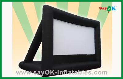 China Inflatable Backyard Movie Screen 4m x 3m Outdoor Projection Screen with Blower for sale