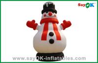 China Custom Inflatable Christmas Snowman Decoration 2m Height Oxford Cloth with Blower for sale