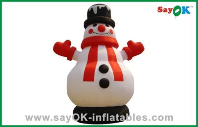 China Custom Inflatable Christmas Snowman Decoration 2m Height Oxford Cloth with Blower for sale