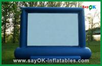 China Blue Custom Inflatable Movie Screen Rental - 5-7 Day Delivery with CE/UL Certified Blower for Backyard Theaters for sale