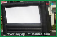 China Black Oxford Cloth Airblown Inflatable Outdoor Movie Screen 10ft Custom Size for Commercial Advertising for sale
