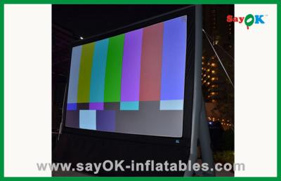 China Custom PVC Inflatable Projection Screen Outdoor Portable 120 inch Movie Screen for sale