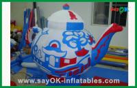 China Custom Fireproof Inflatable Teapot Model 210D Oxford Cloth for Holiday Events for sale