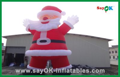 China Custom Inflatable Santa Claus Christmas Decoration 2m Height 210D Oxford Cloth with CE UL Blower for sale