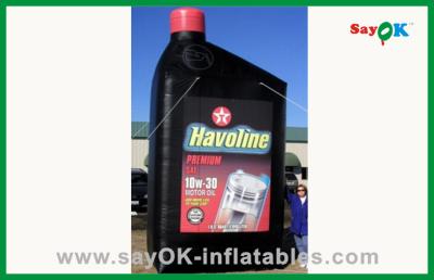 China Custom Outdoor Advertising Inflatable Oil Bottle 110V 220V Blower for sale