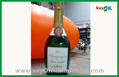 China Custom Inflatable Wine Bottle Outdoor Advertising 210D Polyester CE UL for sale