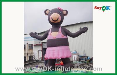 China Custom 2m Pink Inflatable Bear Cartoon Character for Advertising with CE Blower for sale