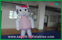 China Custom Pink Cat Inflatable Cartoon Character 210D Oxford for Birthday Parties for sale
