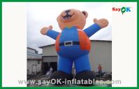 China Giant Inflatable Bear 2m Height 210D Oxford Cloth Customizable Cartoon Character for Advertising for sale