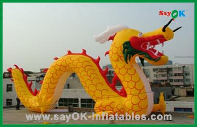 China Custom Yellow Inflatable Chinese Dragon 2-3M Height with CE/UL Certified Blower for Advertising and Events for sale