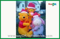 China Custom 210D Oxford Cloth Inflatable Bear 2m Height Cartoon Character for Advertising for sale