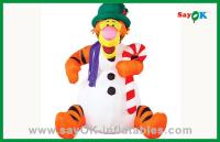 China Custom Inflatable Monkey Costume 2m Height Orange Cartoon Character for Advertising Events for sale