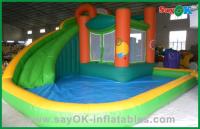China Commercial Inflatable Water Slide Bounce House 0.55mm PVC Tarpaulin 155KG for sale