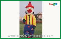 China Large Inflatable Clown Cartoon Character 2m Height 210D Oxford Cloth for Birthday Party Decoration for sale