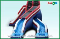China Commercial Inflatable Slide 0.55mm PVC Bouncer Slip N Slide Combo 3m x 3m x 3m for sale