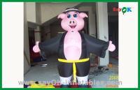 China Custom Inflatable Pig Bounce House for Kids Large Cartoon Character with 210D Oxford Cloth for sale
