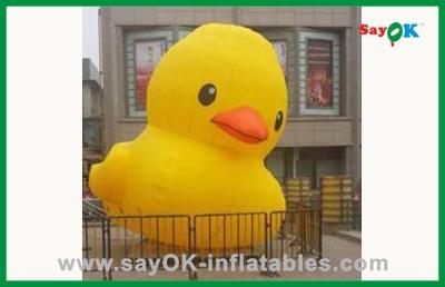 China Custom Inflatable Yellow Duck Cartoon Character Advertising Balloon 2m Height CE UL for sale