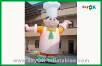 China Custom Outdoor Moving Inflatable Chef Advertising Character - 210D Oxford Material with 0.55mm PVC Tarpaulin & UL/CE Certified Blower for sale