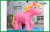 China Custom Inflatable Cartoon Horse 2m Height 210D Oxford Cloth for Birthday Parties for sale