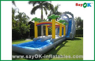 China Commercial Inflatable Water Slide Bouncer 3m x 3m with Pool for Kids Party Rental for sale