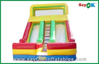 China Custom Inflatable Dry Slide Kids Bouncy Jumper with Slide 0.55mm PVC 2 Year Warranty for sale