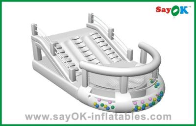 China Inflatable Slippery Slide 3x3x3m PVC Tarpaulin Bouncer Water Park Dry Slide with Blower for sale