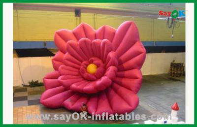 China Custom Inflatable Flower Advertising Giant 5m Tall PVC Fireproof Decoration for sale