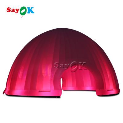 China Outdoor Inflatable Lawn Tent 15x7.5mH with LED Light for Camping Events for sale