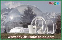 China Large Outdoor Clear Inflatable Tent Bubble Transparent Camping Tent 4m x 4m for 2 Person for sale