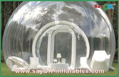 China Portable Inflatable Bubble Tent 4x4m Custom Transparent Lawn Tent with CE Blower for sale