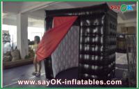 China Custom Inflatable Photo Booth Tent 2.4x2.4x2.5m Oxford Cloth PVC with LED Lights for sale