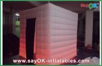 China Custom Inflatable Photo Booth Tent 2.4x2.4x2.5m with LED Lights for Events for sale