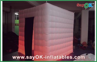 China Custom Inflatable Photo Booth Tent 2.4x2.4x2.5m with LED Lights for Events for sale