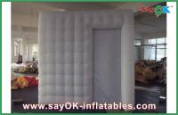China Inflatable Photo Booth Tent 2.4x2.4x2.5m with LED Lighting and Door Curtain for Party for sale