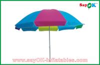 China Custom Colorful Folding Solar Parasol 210D Oxford Cloth Garden Canopy Tent Beach Umbrella 3x3m for sale