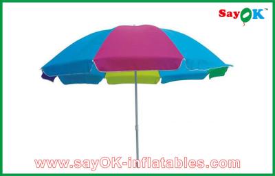 China Custom Colorful Folding Solar Parasol 210D Oxford Cloth Garden Canopy Tent Beach Umbrella 3x3m for sale