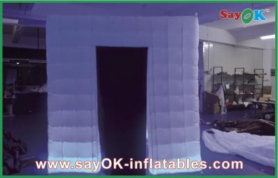 China Custom Inflatable Photo Booth Tent 2.4x2.4x2.5m with LED Lighting for Events for sale