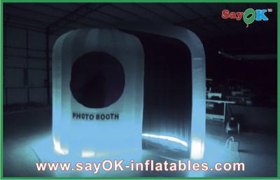 China Inflatable Photo Booth with LED Lighting 2.4m x 2.4m x 2.5m for Wedding Party Events for sale